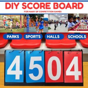 Arfast – 36×16.5cm Manual Flip 4 Digit Sport Scoreboard - BESTBY